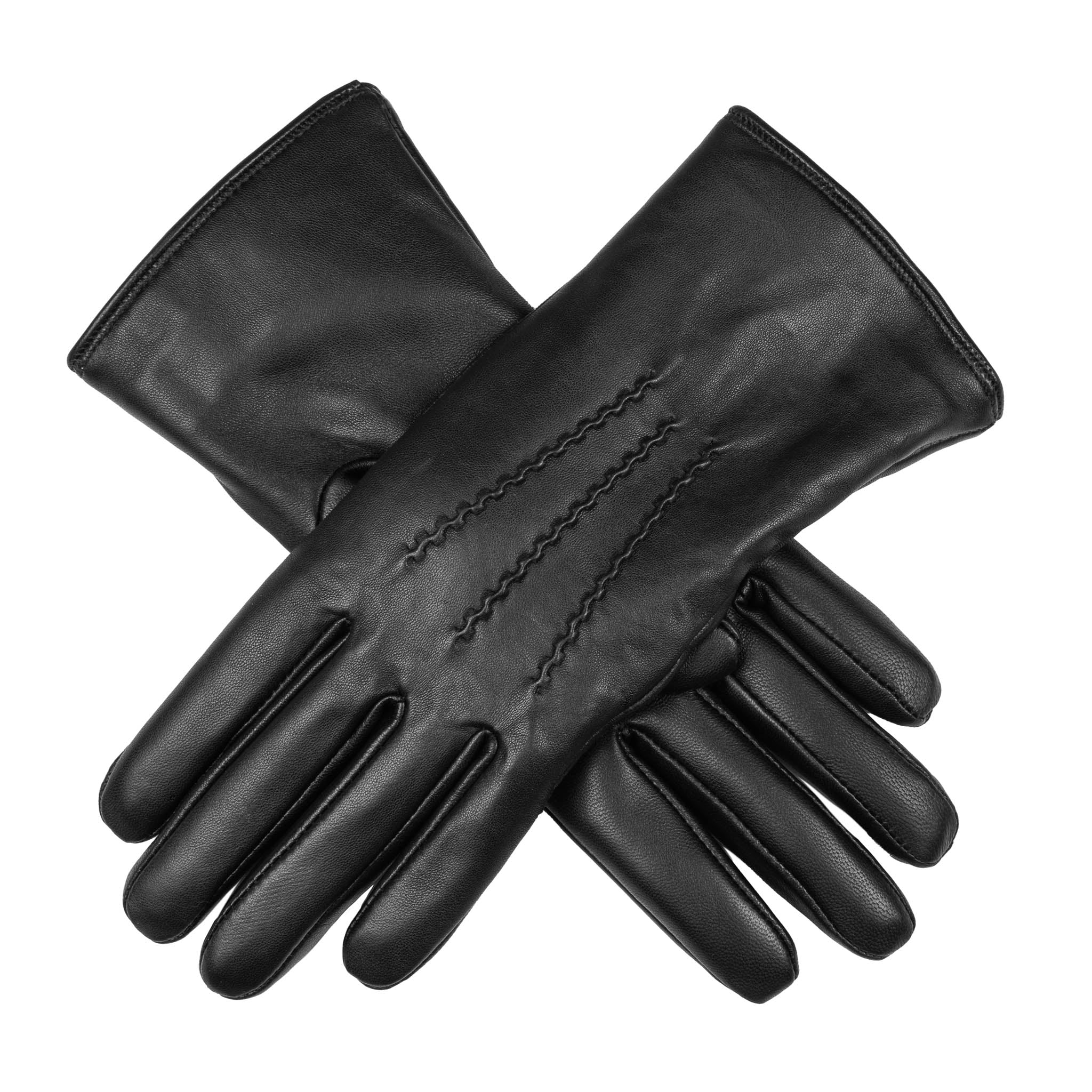 Women’s Heritage Touchscreen Three-Point Fur-Lined Leather Gloves | Dents